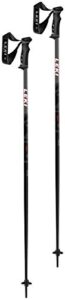 leki qntm ski pole pair - black/red 125