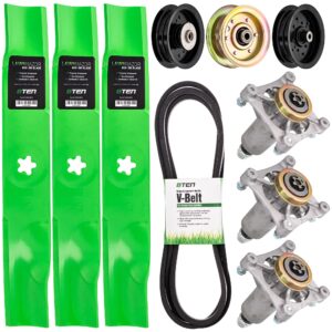 8ten deck rebuild kit for husqvarna 48 inch yth 2448 2348 22k48 1848xpt 23v48 blade spindle belt idler