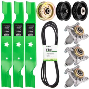 8ten deck rebuild kit for husqvarna poulan 54 inch lgt 2654 yth 25k54 26v54 pbgt26h54 blade spindle belt idler