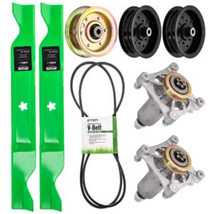 8ten deck rebuild kit for husqvarna poulan 46 inch 2246ls pp19h46 pp20va46 pp22vh46 blade spindle belt idler