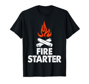 fire starter tee shirt men campfire starter t-shirt