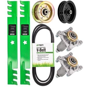 8ten deck rebuild kit for husqvarna 42 inch yth180 2042ls lth1842 lth2142dr lth174 blade spindle belt idler