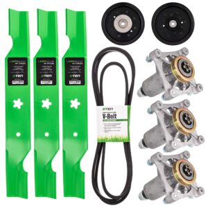 8ten deck rebuild kit for husqvarna poulan 54 inch z254 541zx zero turn mowers blade spindle belt idler