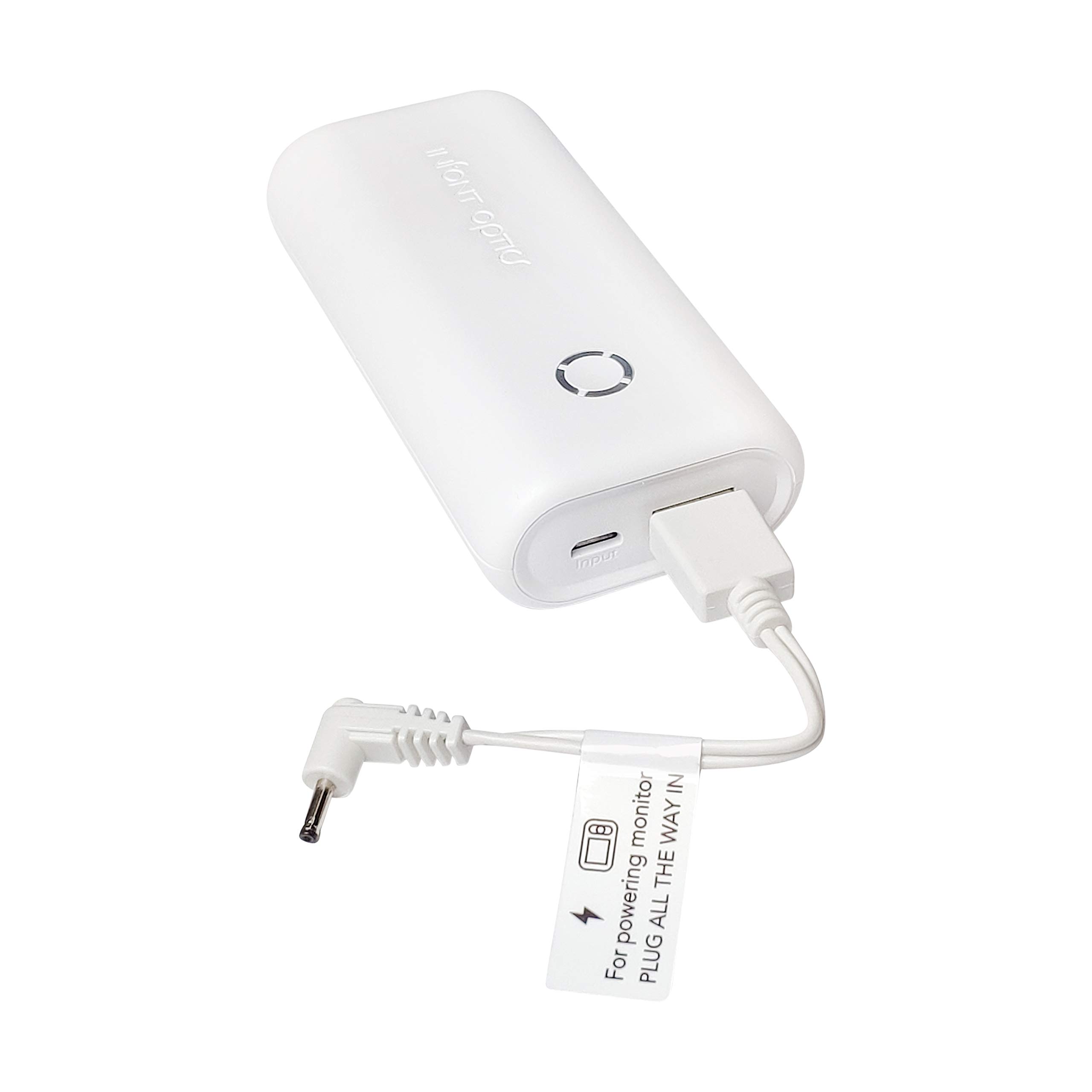 Infant Optics Pro External Battery Pack (Compatible with DXR-8), White