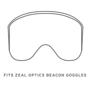 Zeal Optics Beacon Goggle Accessory Lens - Replacement Lenses For Ski & Snowboard Goggles, Observation Deck Technology Lenses - Persimmon Sky Blue Accessory Lens