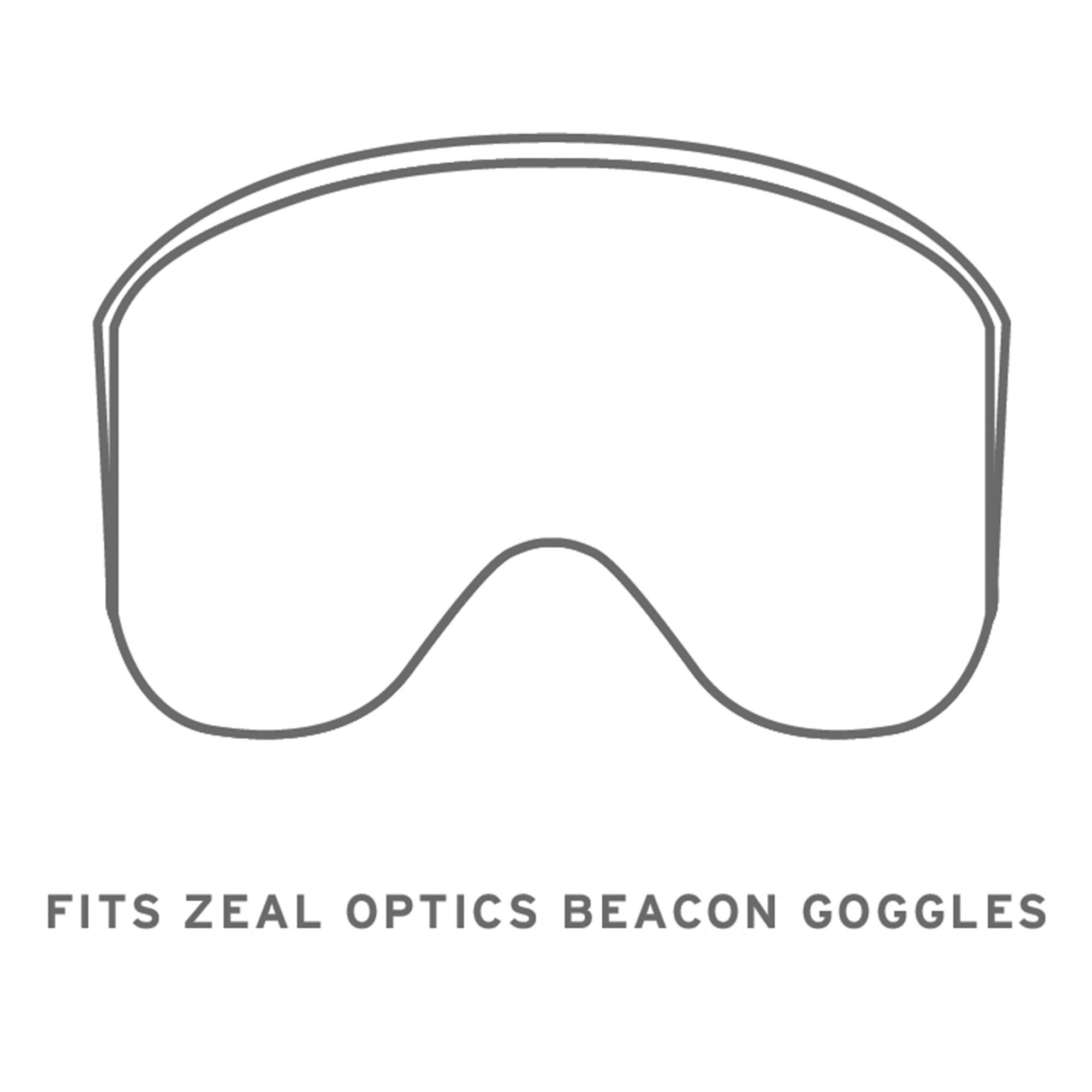 Zeal Optics Beacon Goggle Accessory Lens - Replacement Lenses For Ski & Snowboard Goggles, Observation Deck Technology Lenses - Persimmon Sky Blue Accessory Lens