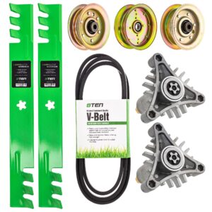 8ten deck rebuild kit for husqvarna 42 inch yth 130 yard tractor blade spindle belt idler