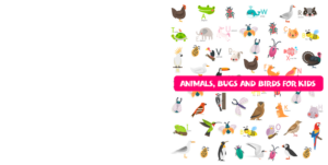 animals, bugs and birds for kids