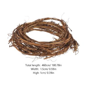 Grapevine Wreath Natural Vine Branch Decorative Wooden Twig Garland for DIY Crafts Home Wedding Holiday Party Decor