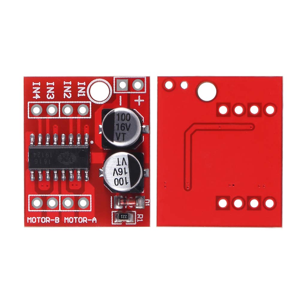 ACEIRMC 10pcs 1.5A 2 Way DC Motor Driver Module Speed Dual H-Bridge Replace Stepper L298N (Mini Controller Board)