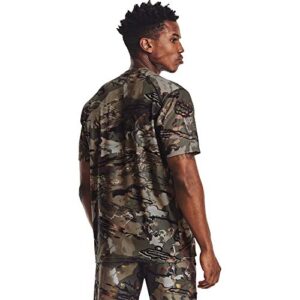 Under Armour Iso-chill Brushline Short Sleeve T-shirt, Ua Forest All Season Camo (994)/Black, Large