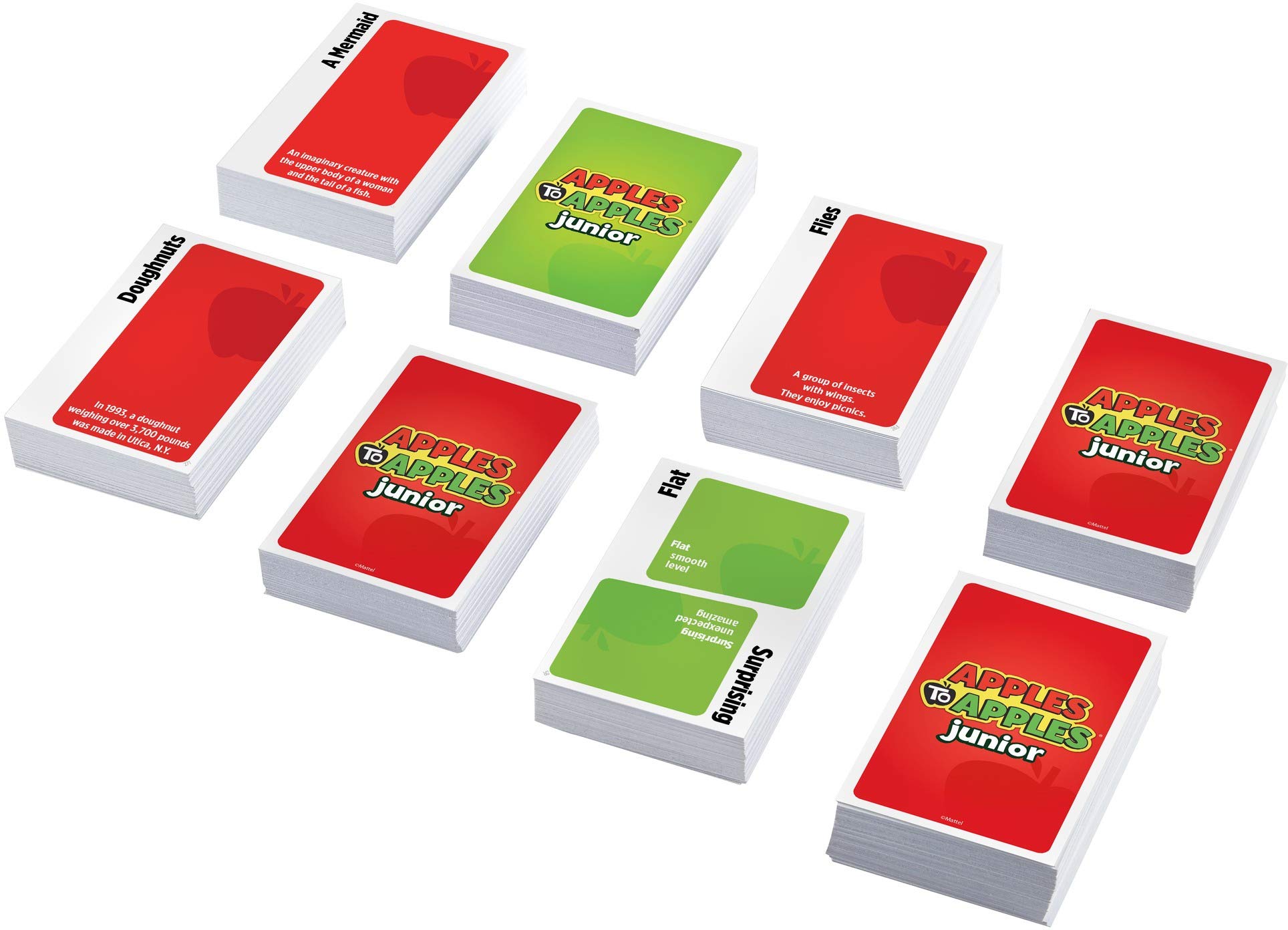 Mattel Games Apples to Apples Junior Kids Game, Card Game for Family Night with Kid-Friendly Words to Make Crazy Combinations