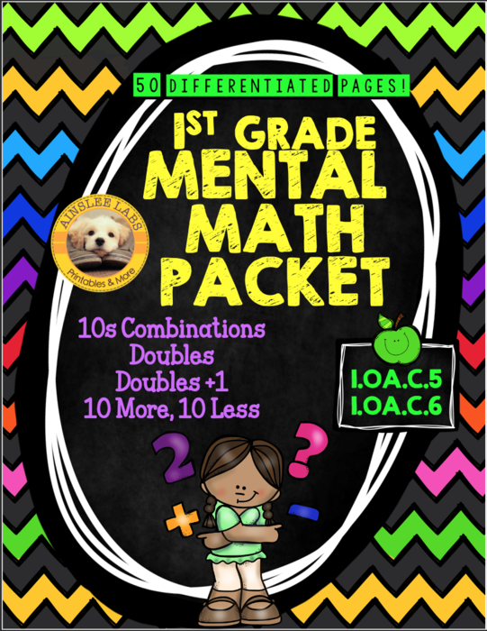 1st Grade Mental Math Strategies Practice