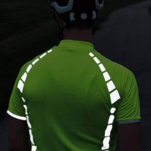 ReflecToes High Visibility Cycling Jersey - Reflective Hi-Viz Cycling Shirt Men and Women Yellow