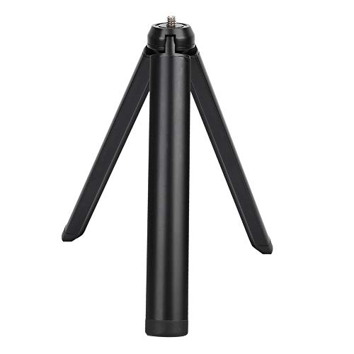 Black High Bearing Capacity with Anti-Slip Rubber Mat Foldable Mini Tripod, Action Camera Tripod, for Phone Gimbal