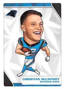 2020 panini nfl stickers football #439 christian mccaffrey carolina panthers fathead official 1.5 x 2.5 inch album sticker