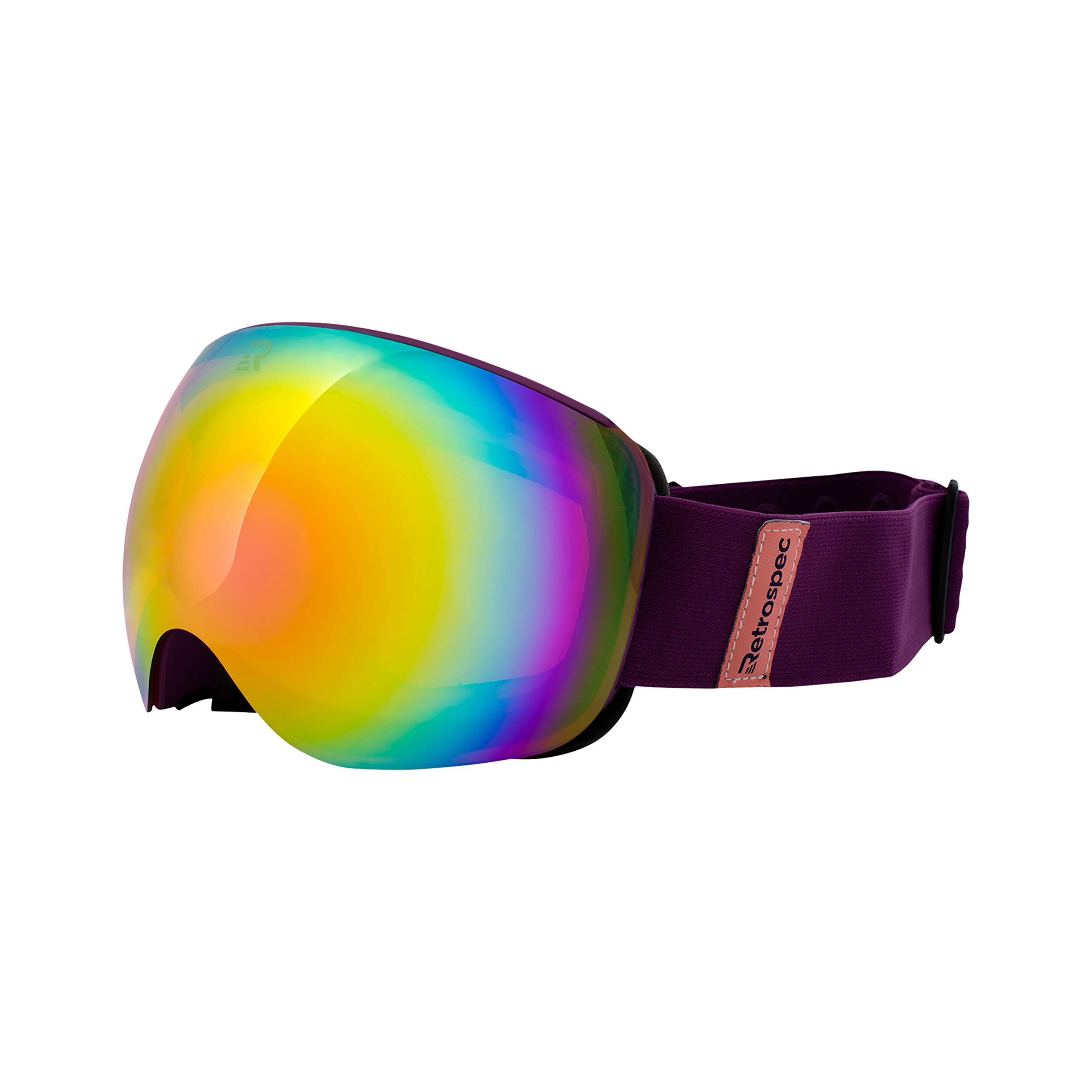 Retrospec G2 Ski and Snowboard Goggles for Men and Women, With Magnetic 100% UV Blocking, Anti-Scratch and Anti-Fog Lenses for Protection and Comfort One Size Fits Most