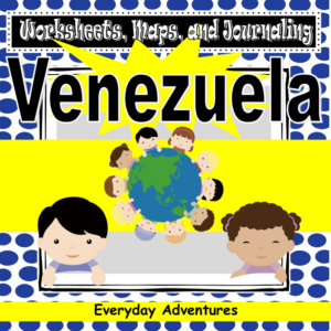 venezuela notebooking pages, worksheets, and maps for grades 3 through 6 (geography)