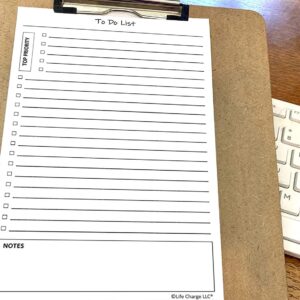 TO DO List Notepads (2 Pack, 50 Pages Each) Planner Pads. ToDo Checklist w/Priority & Note Sections. Organize & Track Projects, Clients or Daily Tasks. 5.5 X 8.5, A5 Sheets. Made in the USA.