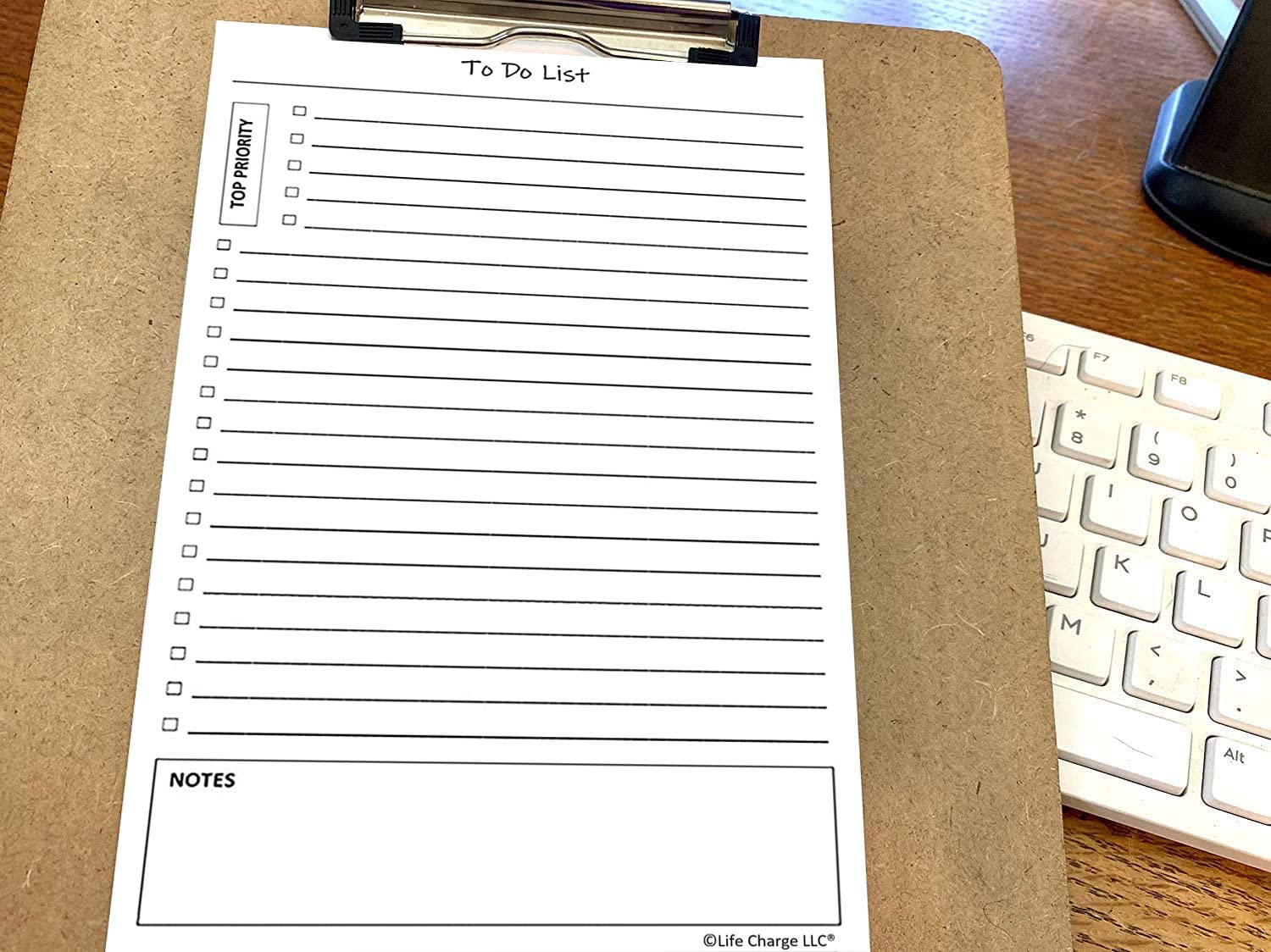 TO DO List Notepads (2 Pack, 50 Pages Each) Planner Pads. ToDo Checklist w/Priority & Note Sections. Organize & Track Projects, Clients or Daily Tasks. 5.5 X 8.5, A5 Sheets. Made in the USA.