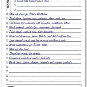 TO DO List Notepads (2 Pack, 50 Pages Each) Planner Pads. ToDo Checklist w/Priority & Note Sections. Organize & Track Projects, Clients or Daily Tasks. 5.5 X 8.5, A5 Sheets. Made in the USA.