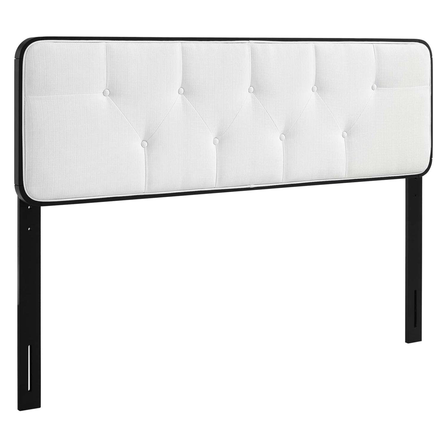 Modway Collins Tufted Fabric and Wood Queen Headboard in Black White