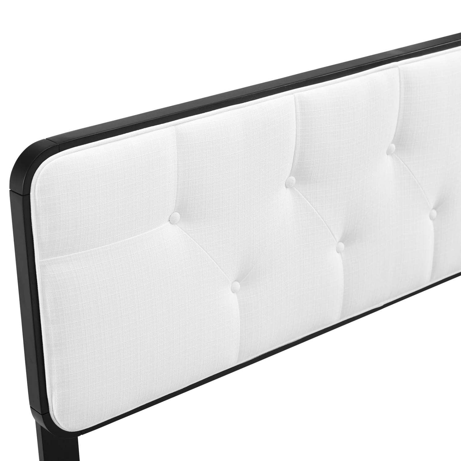 Modway Collins Tufted Fabric and Wood Queen Headboard in Black White