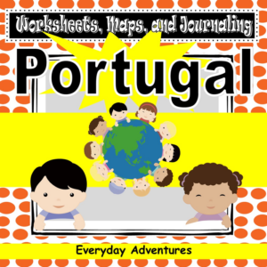 portugal notebooking pages, worksheets, and maps for grades 3 through 6 (geography)