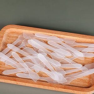 Reusable Mini Make-up Spatulas, 100 pieces,Transparent.