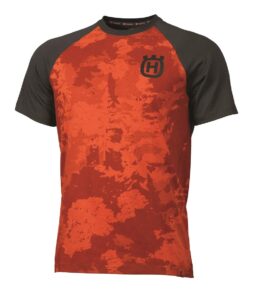 husqvarna short sleeve unisex t-shirt, orange, medium