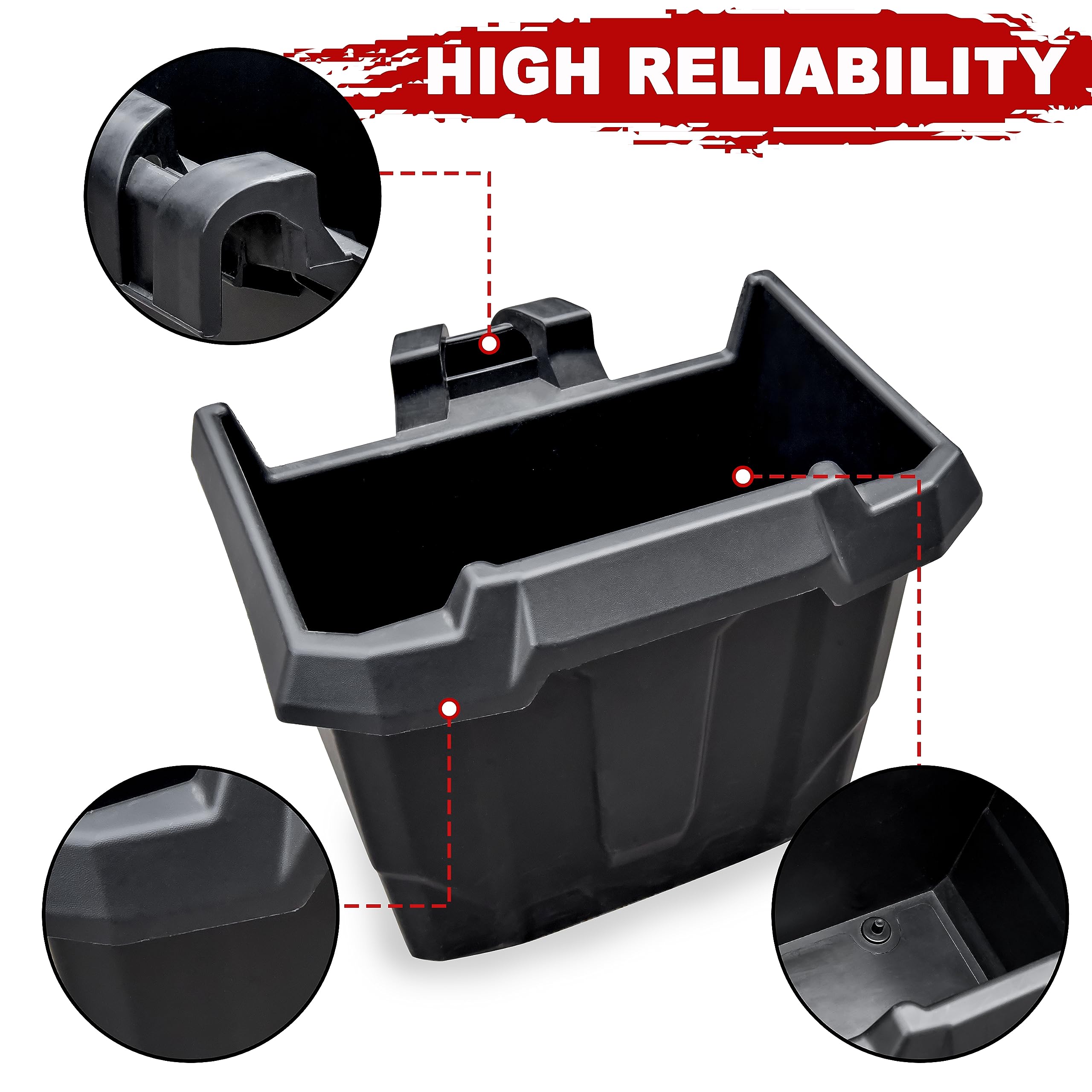 SAUTVS Under Seat Storage Box for Defender, Center Underseat Storage Bin for Can Am Defender HD5 HD7 HD8 HD9 HD10 MAX 2016-2024 Accessories, Replace #715003446