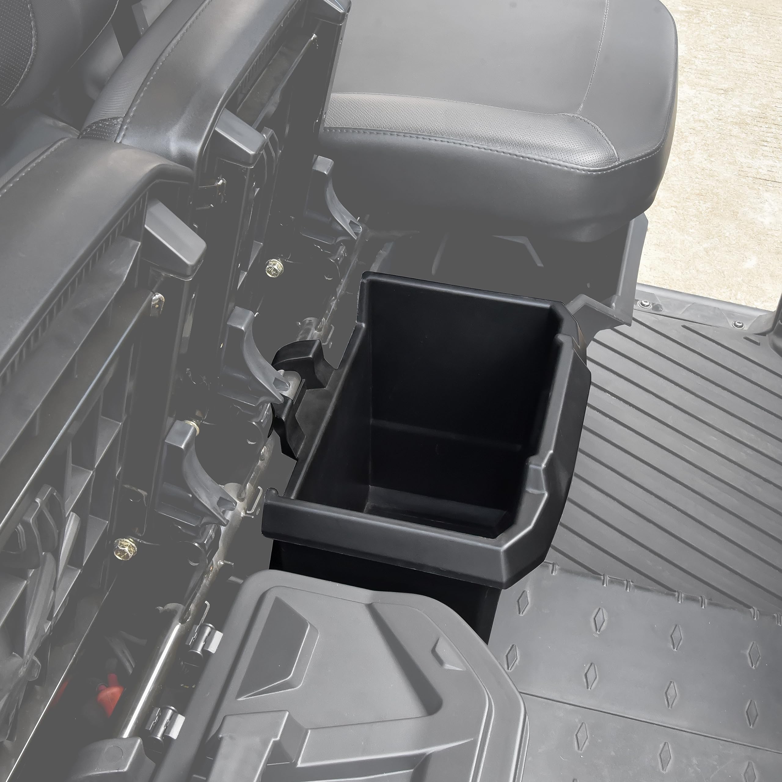 SAUTVS Under Seat Storage Box for Defender, Center Underseat Storage Bin for Can Am Defender HD5 HD7 HD8 HD9 HD10 MAX 2016-2024 Accessories, Replace #715003446