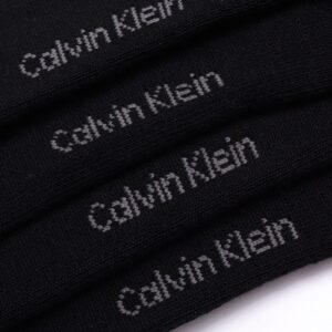 Calvin Klein Men’s Athletic Socks – Lightweight Cotton Blend Crew Socks (8 Pack), Size Shoe Size: 7-12, Black