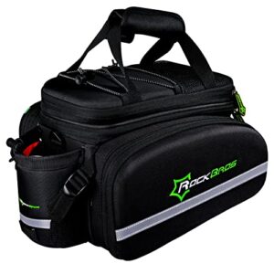 rockbros bike trunk bag 17l-45l bike rear rack bag bike bags for bicycles rear rack waterproof bike rack bag