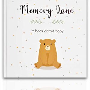 SweetChild First 5 Years Gender Neutral Keepsake Baby Book Memory Journal Scrapbook for New & Experienced Moms, Beautiful Windowed Gift Box, 96 Thick Pages to Track Special Moments, Baby Shower Gifts