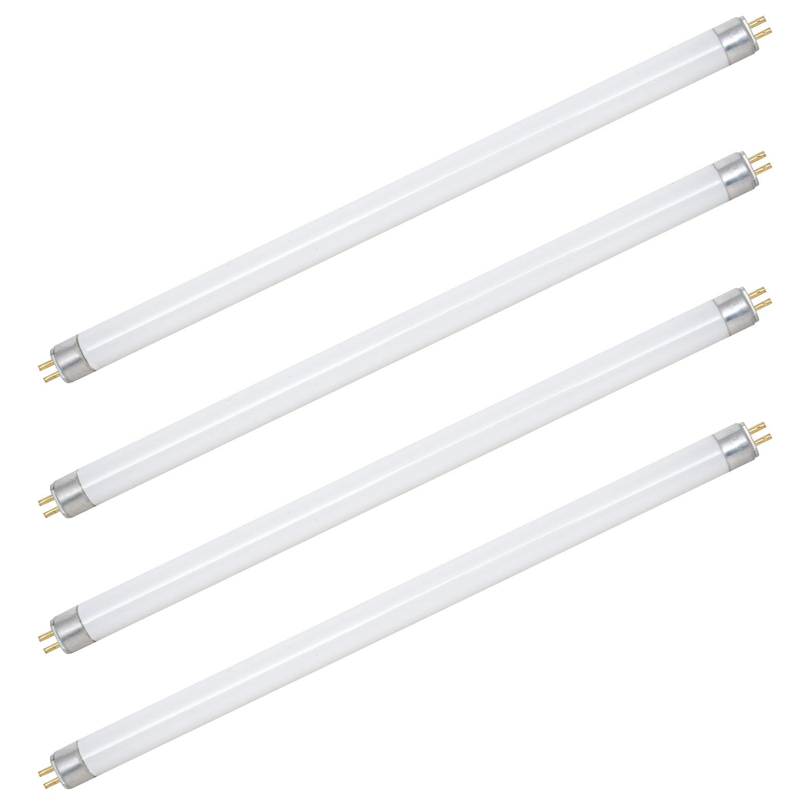 Konideke F8T5/WW 12 Inch 8W T5 3000K Warm White, Linear Straight Fluorescent Light Bulb,G5 8 Count