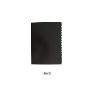 Kokuyo. Soft Ring Notebook Business, 5mm Grid 70 Sheets Black (B6) - 3 Pack