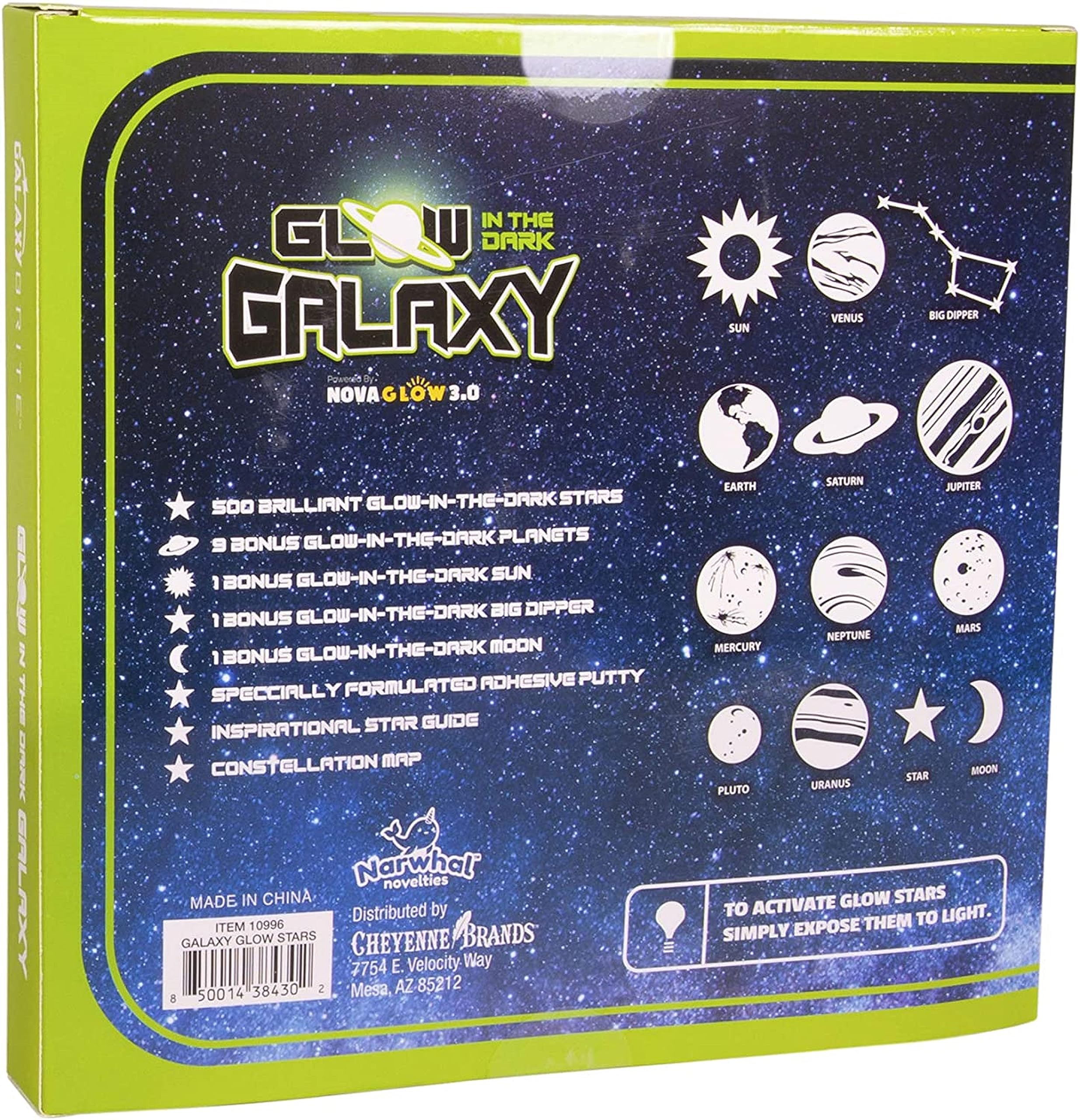 Glow in The Dark Stars for Ceiling, 500-Count, Largest Ceiling Glow Stars Assortment Includes Jumbo Sun, All 9 Planets, Bonus Moon and Entire Big Dipper Constellation Plus More! Stocking Stuffers