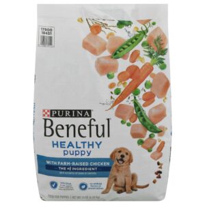 beneful purina healthy puppy dry dog food - 14lbs