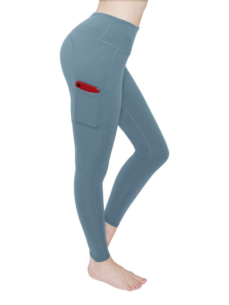 Top Products Yoga Pants for Women with Pockets (Dusty Blue,L)