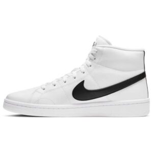 nike men's court royale 2 mid running shoe, white black white onyx, 11.5 narrow