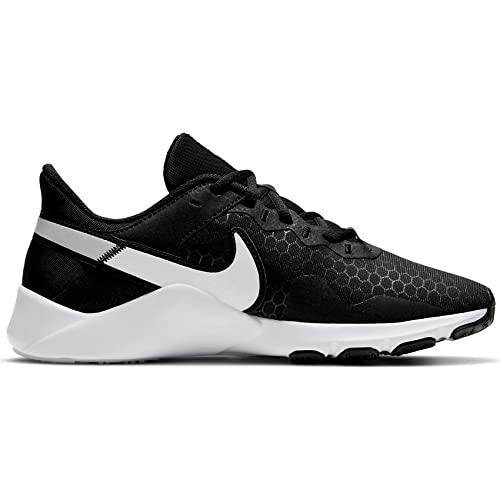 NIKE Women's Low-Top Trainers Training Shoes, Black White Pure Platinum, 8.5