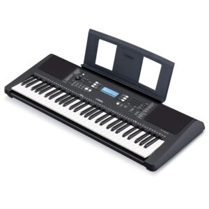 yamaha psre373 61-key touch sensitive portable keyboard (power adapter sold separately)