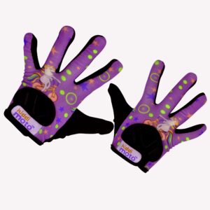 kiddimoto kids cycling gloves| anti-slip kids bike gloves for boys and girls| full finger kids mountain bike gloves for bmx, mtb riding, gymnastics, scooters, skateboard, rollerblade.