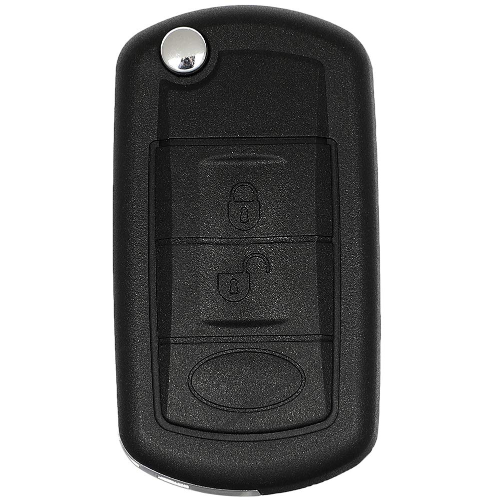 SCITOO Keyless Entry Remote Key Fob Shell CASE Replacement for 3 Buttons Uncut Car Key for Range Rover LR3 2005-2009 2006-2009 Sport 2006-2011 1pc FCC NT8-15K6014CFF-TXA YWX000071