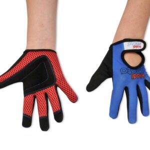 Kiddimoto Kids Cycling Gloves| Anti-Slip Kids Bike Gloves for Boys and Girls| Full Finger Kids Mountain Bike Gloves for BMX, MTB Riding, Gymnastics, Scooters, Skateboard, Rollerblade.