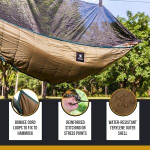 OneTigris Hideout Hammock Underquilt + Bulwark All Season Camping Tarp