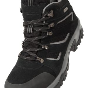 Mountain Warehouse Voyage Mens Waterproof Walking Mid-Boots Jet Black 14 M US Men