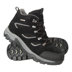 Mountain Warehouse Voyage Mens Waterproof Walking Mid-Boots Jet Black 14 M US Men