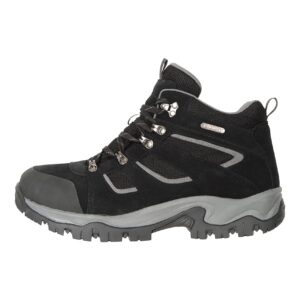 Mountain Warehouse Voyage Mens Waterproof Walking Mid-Boots Jet Black 14 M US Men